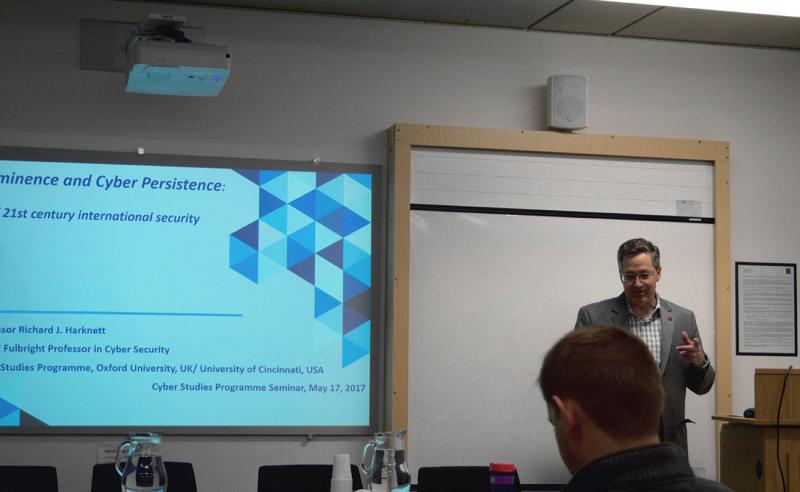 Professor Richard Harknett talks on 'Nuclear Prominence and Cyber Persistence' | DPIR